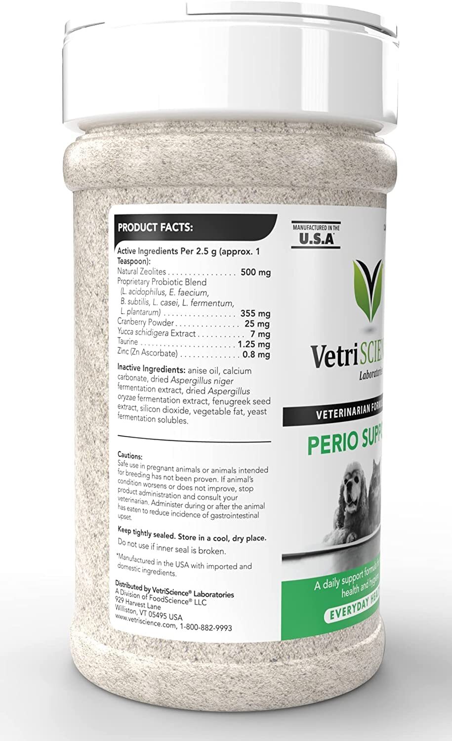 VETRISCIENCE Perio Support Teeth Cleaning Dental Powder for Dogs and ...