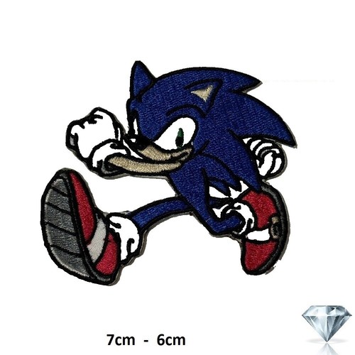 Sonic hedgehog embroidery patch iron sew on movie comic fashion badge ...