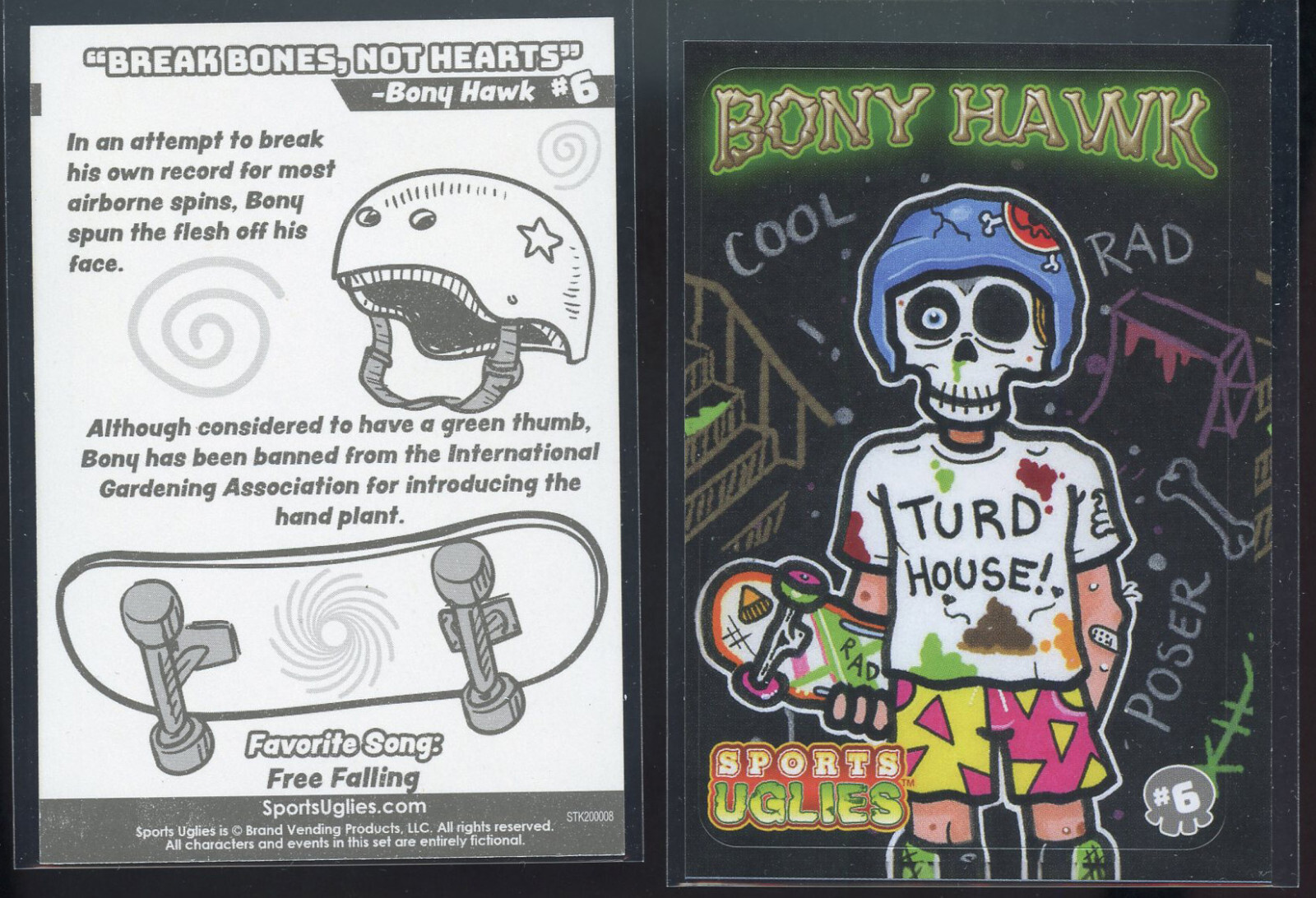 X GAMES 2021 SPORTS UGLIES TONY HAWK #6 BONY SKATE LEGEND GOAT COOL ...