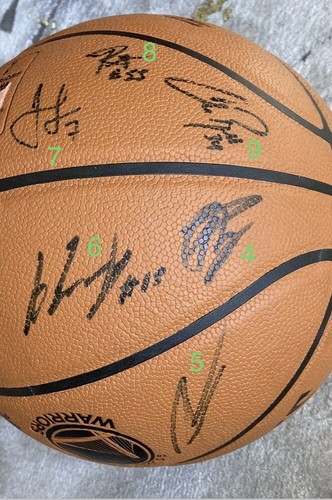 Steph Curry🏀AUTOGRAPH 2010-11 GOLDEN STATE WARRIORS Team signed ball ...
