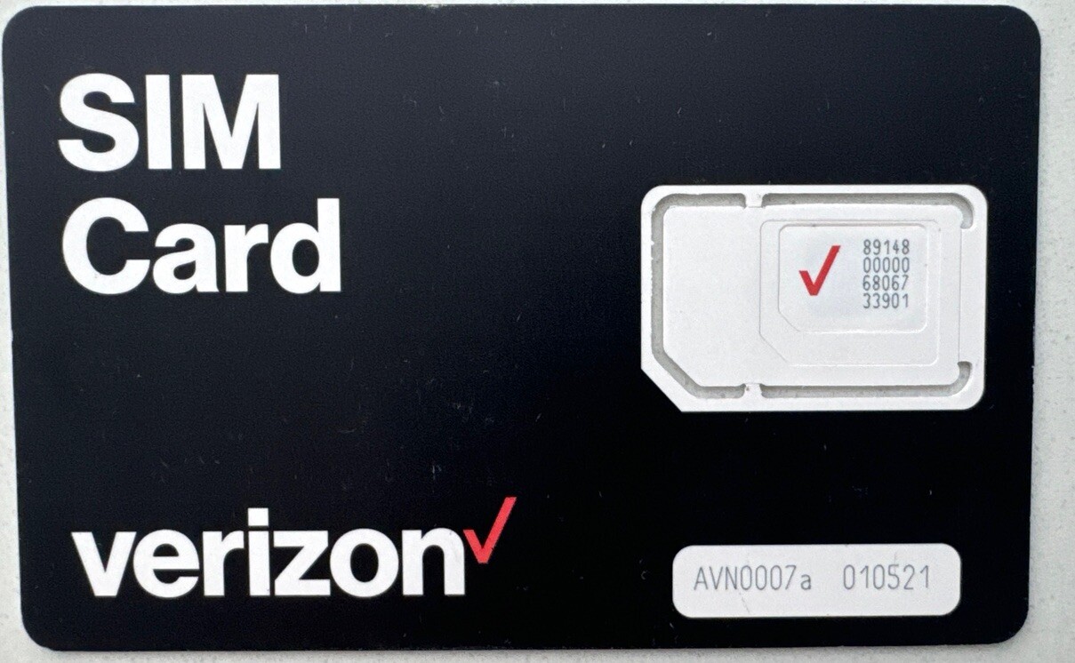 UNACTIVATED Verizon 4G 5G 3-in-1 nano/micro/standard SIM Card - Pre ...