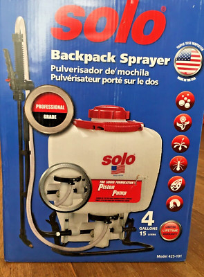 Genuine SOLO 425-101 Backpack Sprayer, 4 Gallon - MADE IN THE USA | eBay