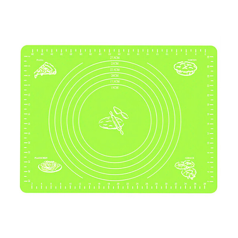Reusable Non-Stick Silicone Rolling Dough Mat Cake Pastry Baking ...