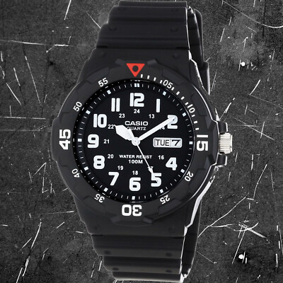 Casio Analogue Sport 100m WR Day and Date Neo Display Watch MRW-200H ...