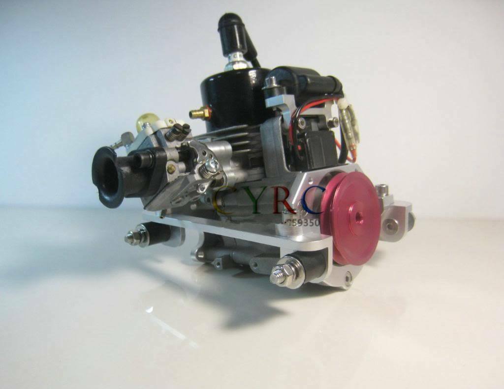 CNC Aluminum Engine Mount for 26CC / 29CC / 30CC Zenoah Engine RC Boat ...