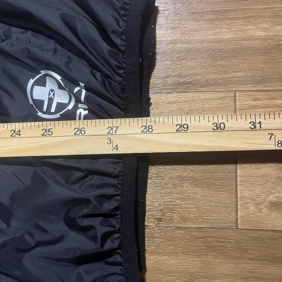 RLX Jacket Mens Large Black Blue Hooded Full Zip Windbreaker Nylon ...