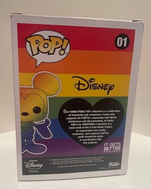 Funko Pop! Disney 01 - Mickey Mouse (Rainbow) Vinyl Figure - Fast | eBay
