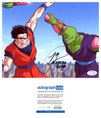 RAY CHASE SIGNED AUTOGRAPHED 8x10 PHOTO C PICCOLO DRAGON BALL Z ACOA ...