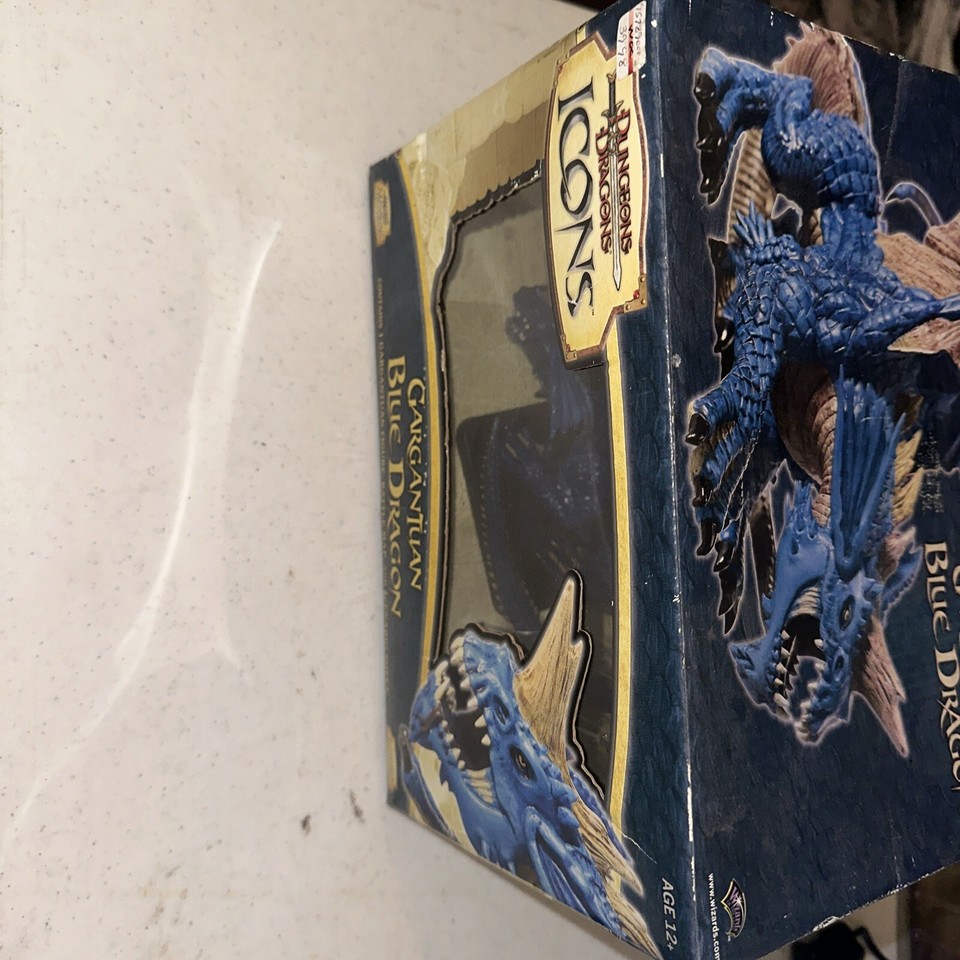 NEW - Dungeons & Dragons Icons Miniatures Gargantuan Blue Dragon NIB ...