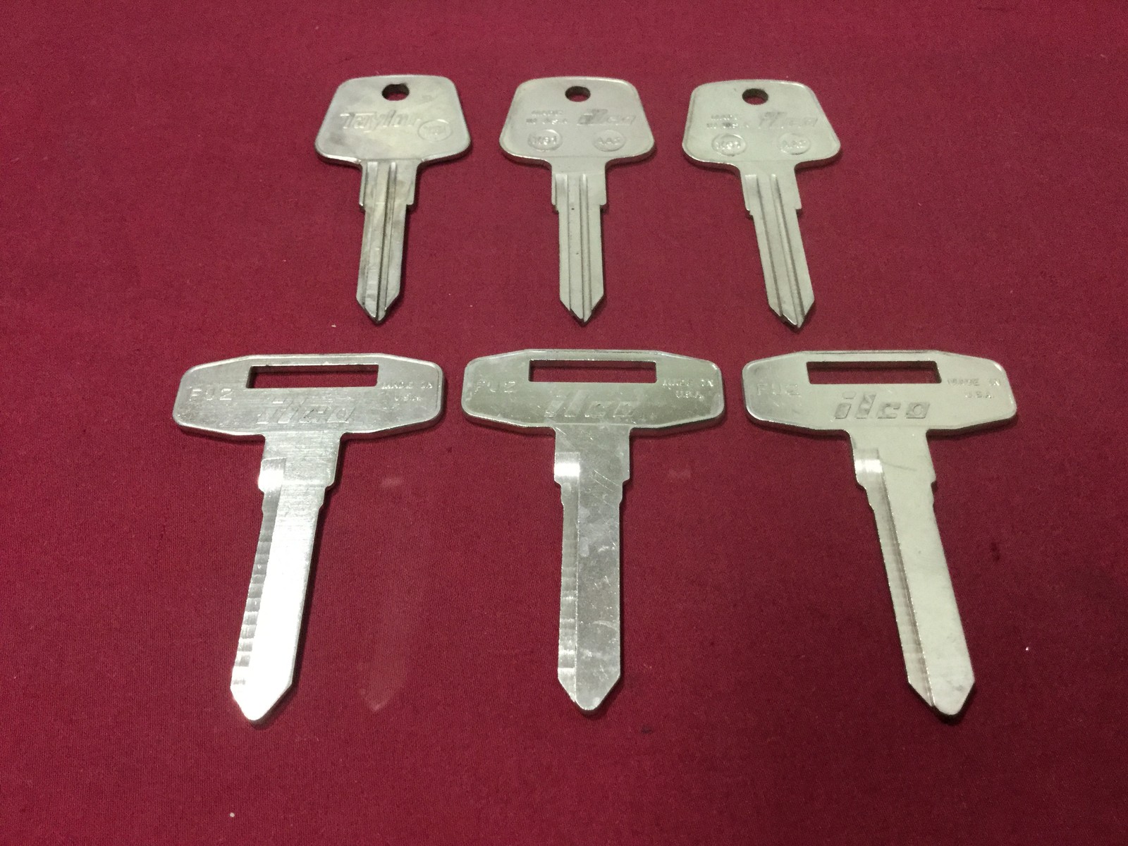 Truck & Tractor Key Blanks by Ilco, FU2 & AA2, Set of 6 - Locksmith | eBay