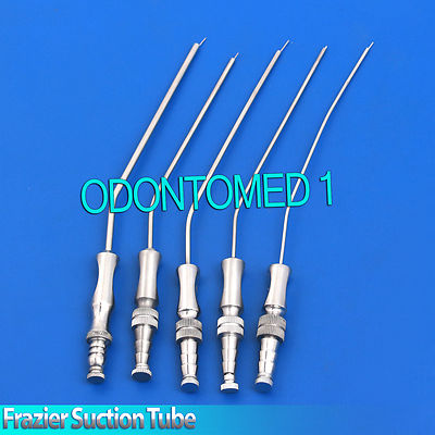 5 Pieces Frazier Suction Tube 5, 6, 7 ,8, 11Fr Angled | eBay
