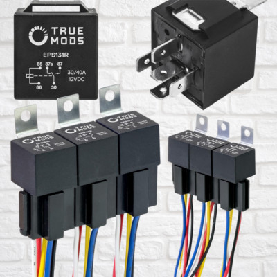 6 Pack BOSCH STYLE 5 PIN 12V Relay Kit ,12 Volt Automotive Relays for ...