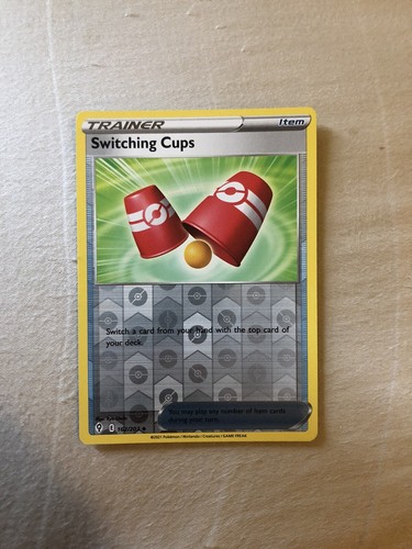 Pokemon Card SWITCHING CUPS Reverse Holo 162/203 EVOLVING SKIES *MINT ...