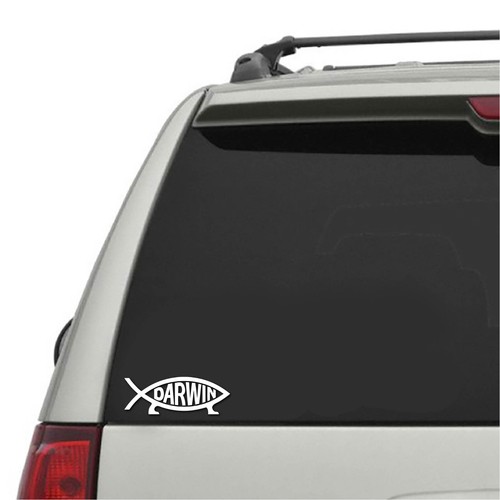 Darwin Fish VINYL STICKER DECAL EVOLUTION GRADUALIST NATUAL SELECTION ...