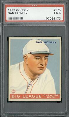 1933 Goudey #175 Dan Howley - PSA 5 | eBay