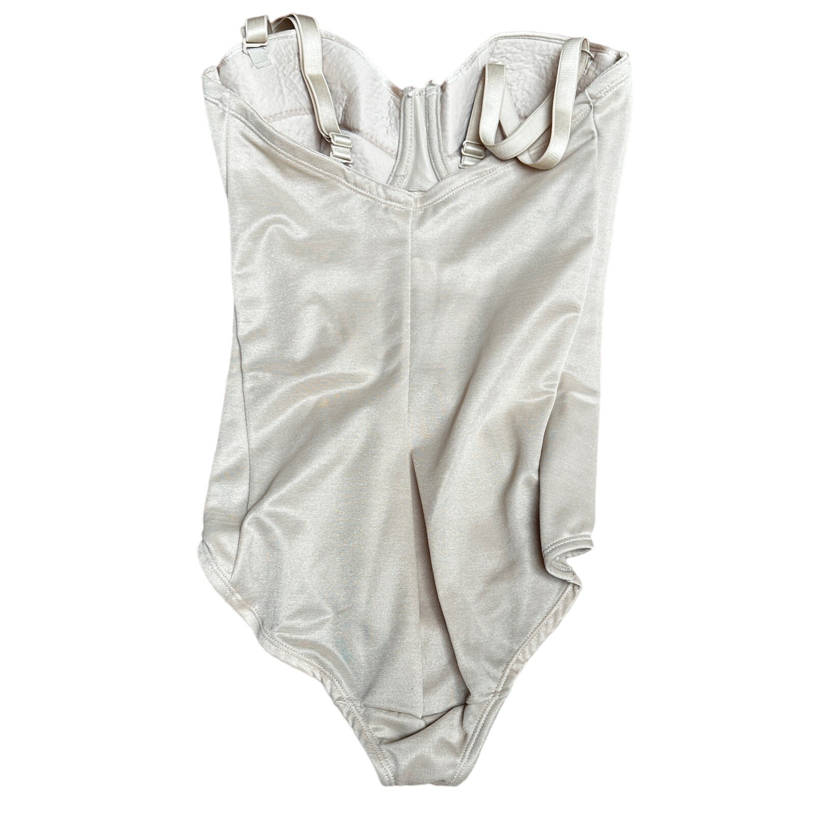 Vintage Lingerie Shaper Teddy Shapewear Bodysuit Beig… - Gem