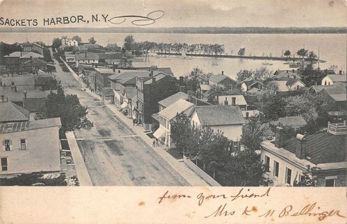SACKETS HARBOR NEW YORK POSTCARD 1907 | eBay