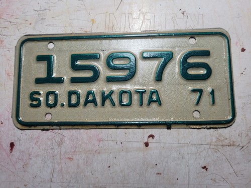 1971 South Dakota Motorcycle license plate number 15976 | eBay