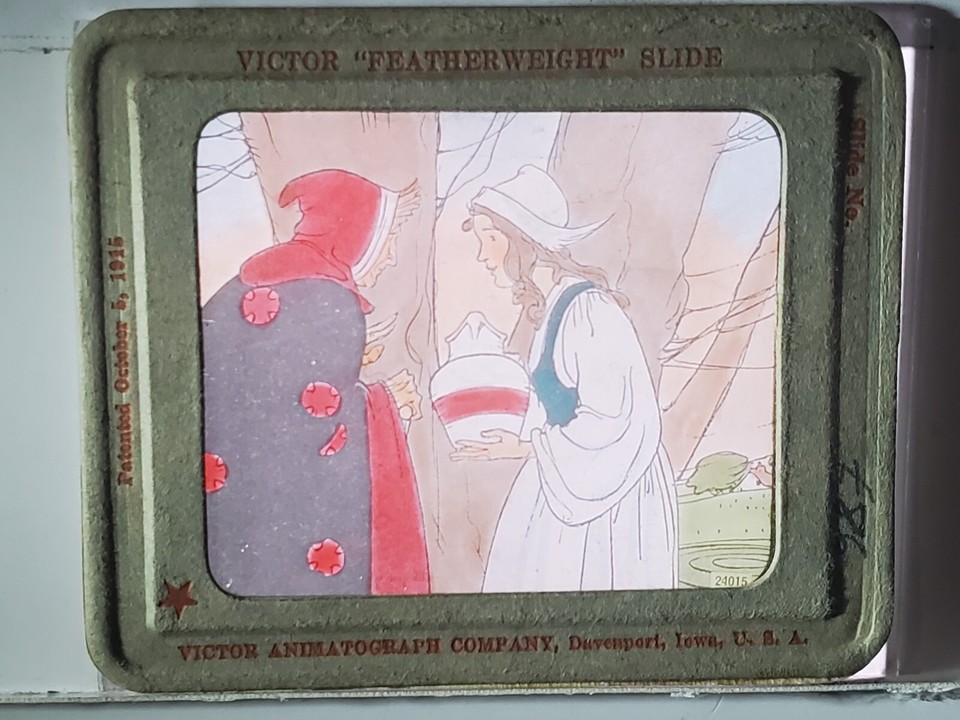 Unknown Fairy Tale Scene, NO LABEL, Victor Magic Lantern Glass Slide | eBay