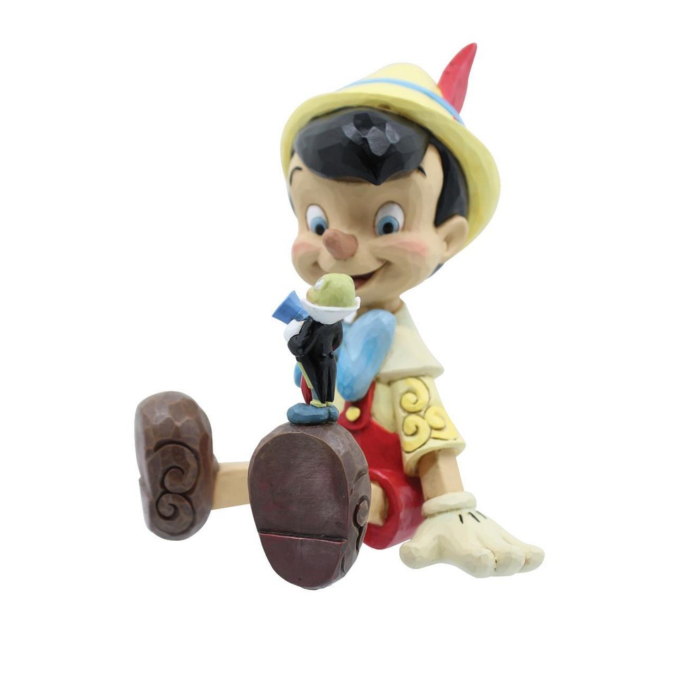 Jim Shore Disney Traditions Pinocchio & Jiminy Sitting Figurine 6011934 ...