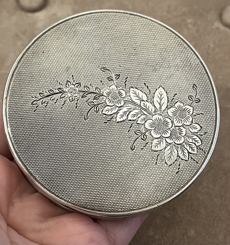 Solid Silver Makeup Compact 1955, English Hallmarks | eBay UK