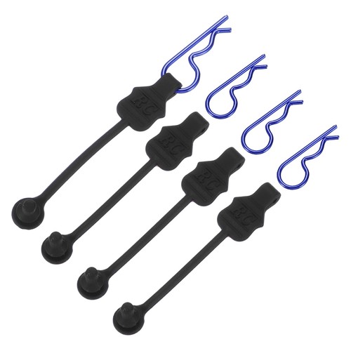 4Pcs 1.2mm Rod RC Body Clip Retainer for 1/8 1/10 Scale Model (Blue ...