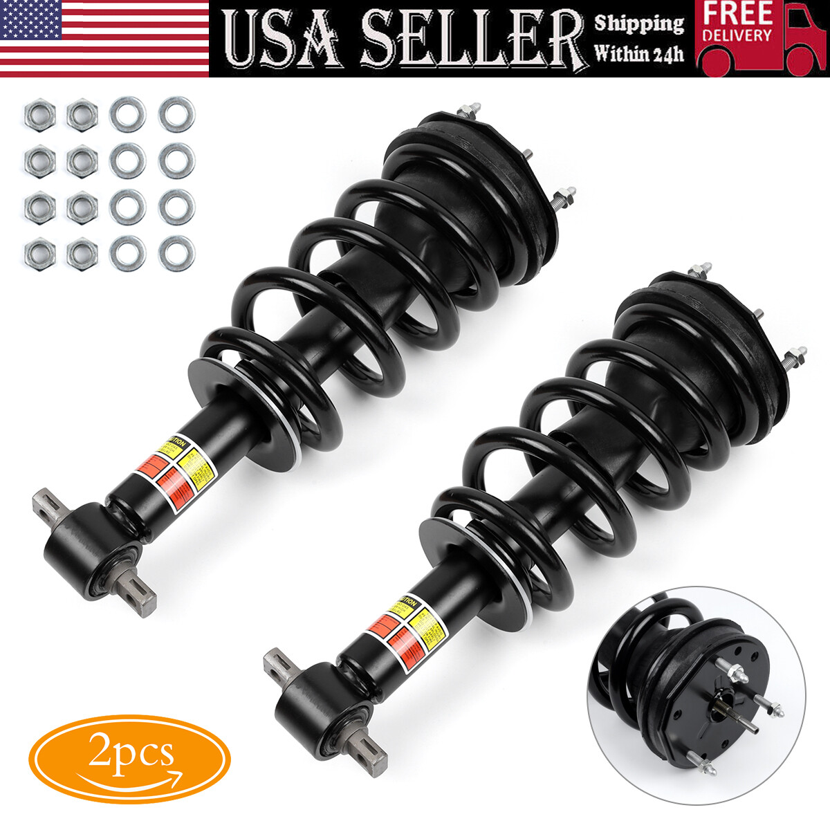 2007-2014 2x Front Shock Struts MagneRide Fit Chevy Tahoe GMC Cadillac ...