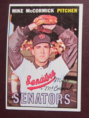 1967 Topps Mike McCormick (Washington Senators) #86 EX | eBay
