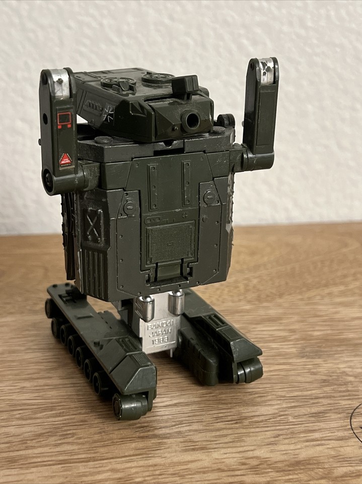 GO BOTS TRANSFORMER GREEN ROBOT TANK JAPANESE VNTG BANDAI (1983 ) DIE ...