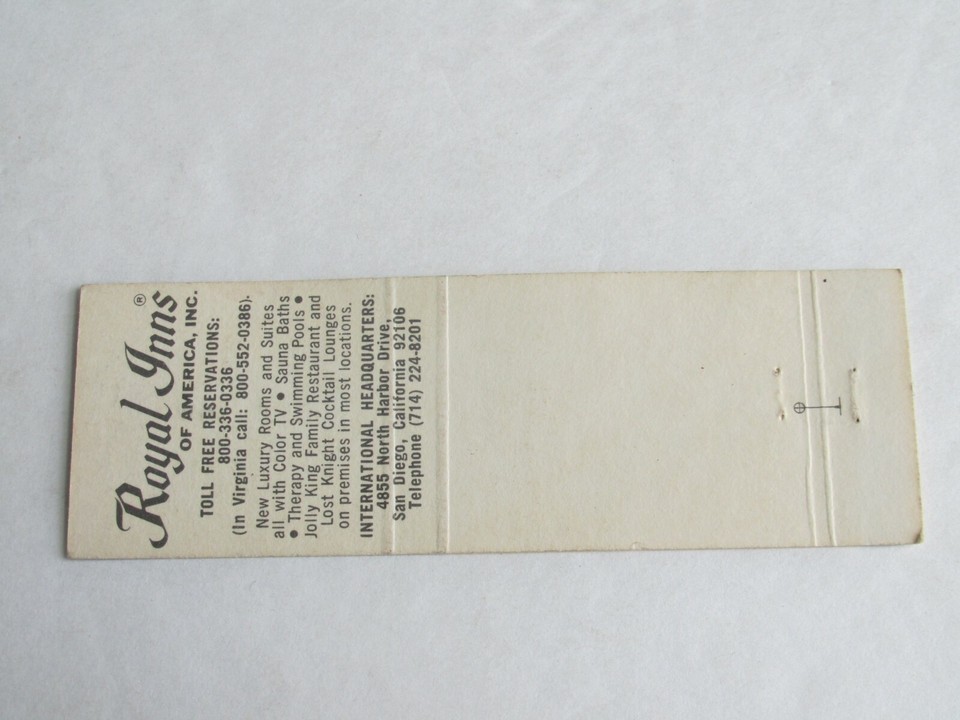 AD2 Vintage Matchbook Cover Jolly King Restaurants San Diego CA ...
