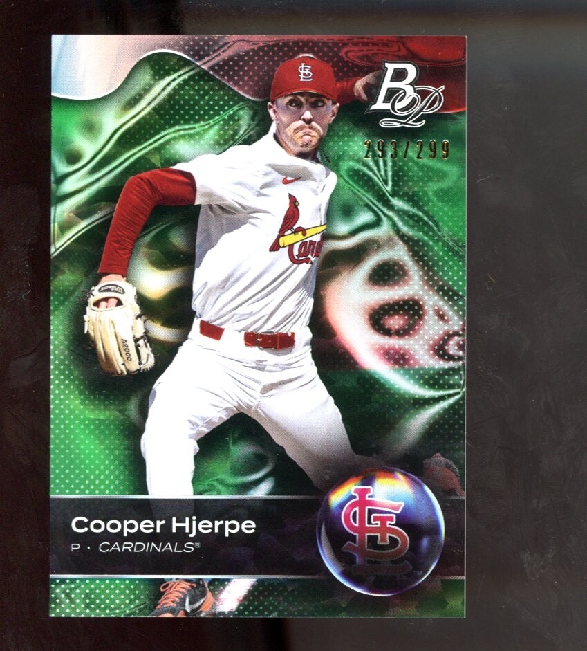 COOPER HJERPE 2023 Bowman Platinum EMERALD ICE FOIL /299 Cardinals | eBay