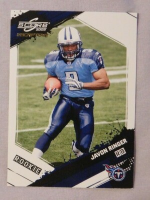 2009 Score Inscriptions 923/999 #352 Javon Ringer Tennessee Titans ...
