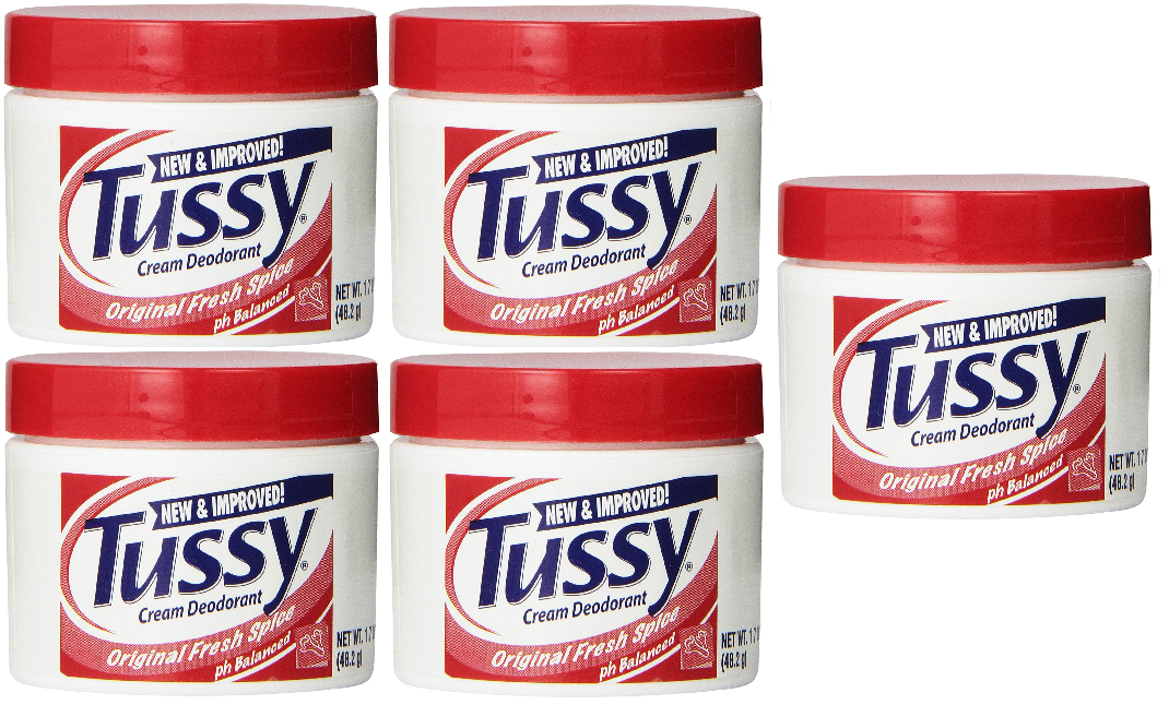 Tussy Deodorant Cream Original, Fresh Spice - 1.70 Oz (5 Pack ...