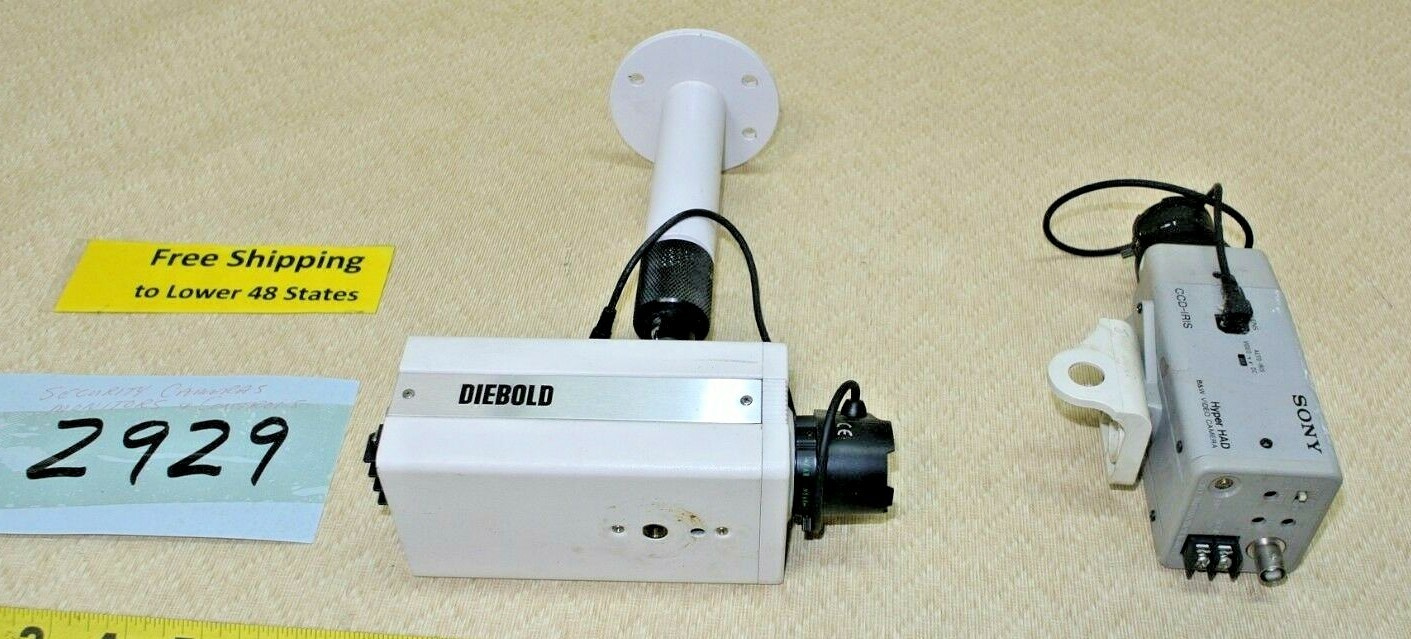 9 pcs. Sony/Diebold Surveillance Security Camera System Hyper HAD FREE ...