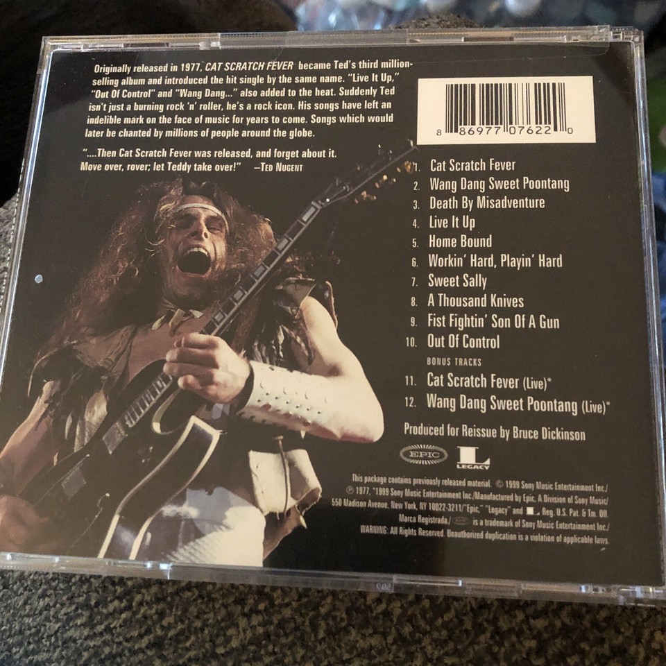 Ted Nugent Cat Scratch Fever CD+Bonus Tracks Wang Dang Sweet Poontang ...