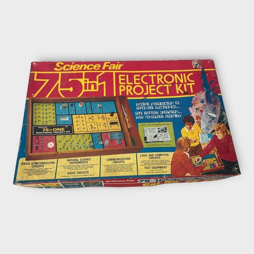 Radio Shack Science Fair 75 in 1 Electronic Science Project Kit 1976 28 ...