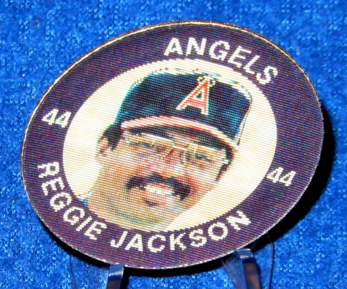 Reggie Jackson 1984 7 Eleven COIN #12 - K Slurpee ⚾ California Angels ⚾ ...