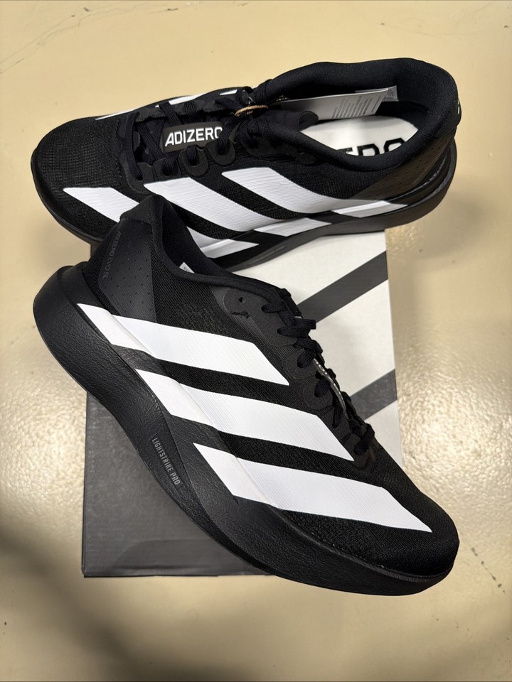 Adidas adiZero Evo SL “Core Black White” Colorway Size 8.5 JP7149 ...