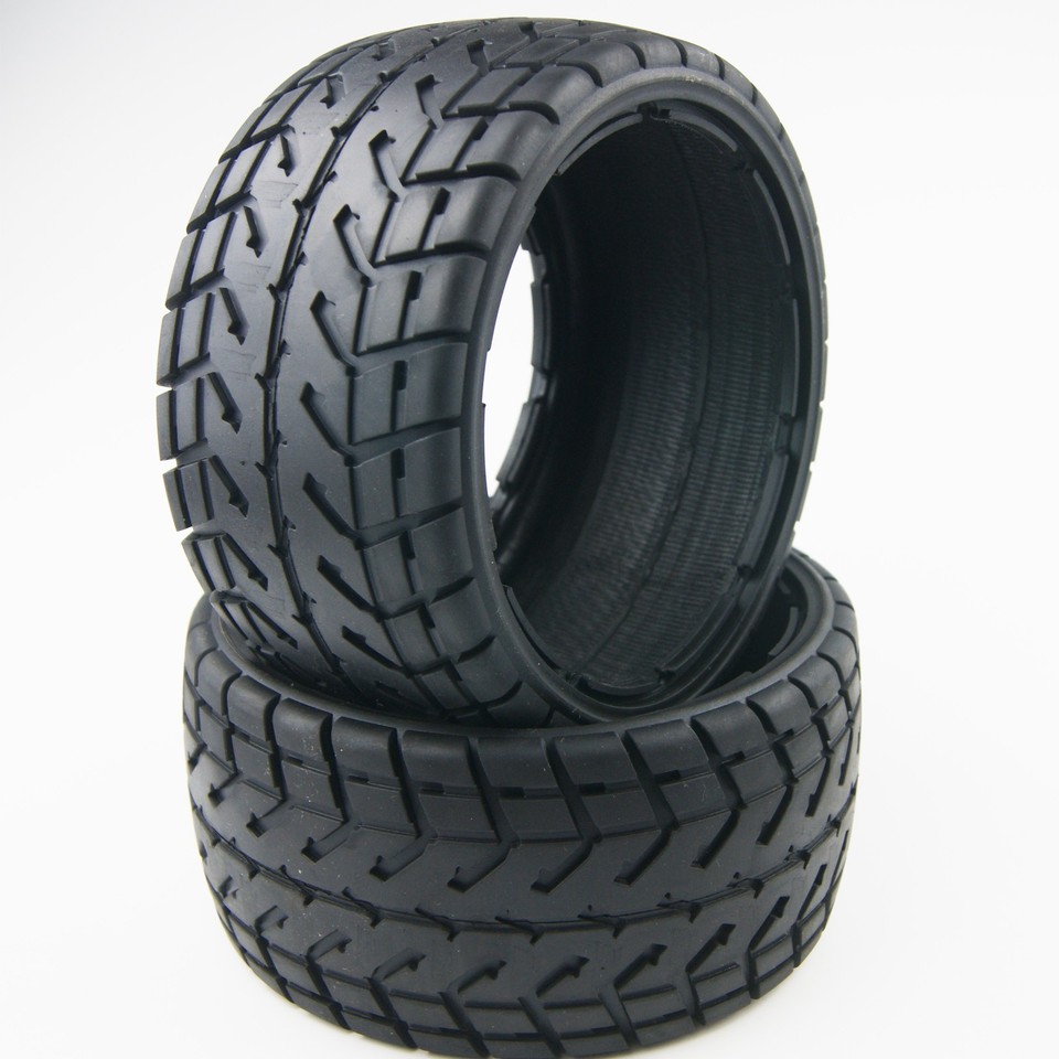 Belted Front Rear On Road Tires for Rovan HPI KM Baja 5B SS Buggy 1/5 ...