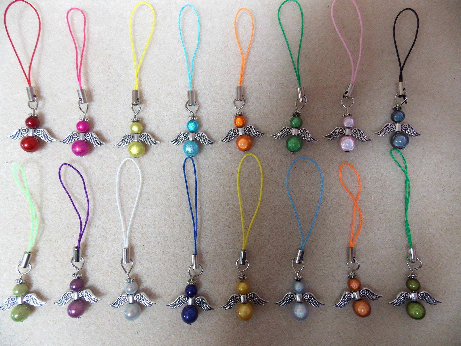 Angel mobile phone ds bag ipod charm keyring Various colours | eBay UK