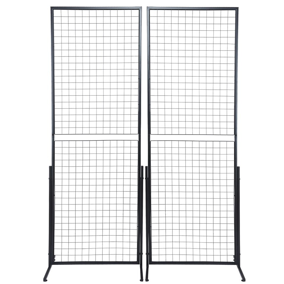 2' x 5.6' Grid Wall Panels Tower 2 Packs Wire Gridwall Display Racks | eBay