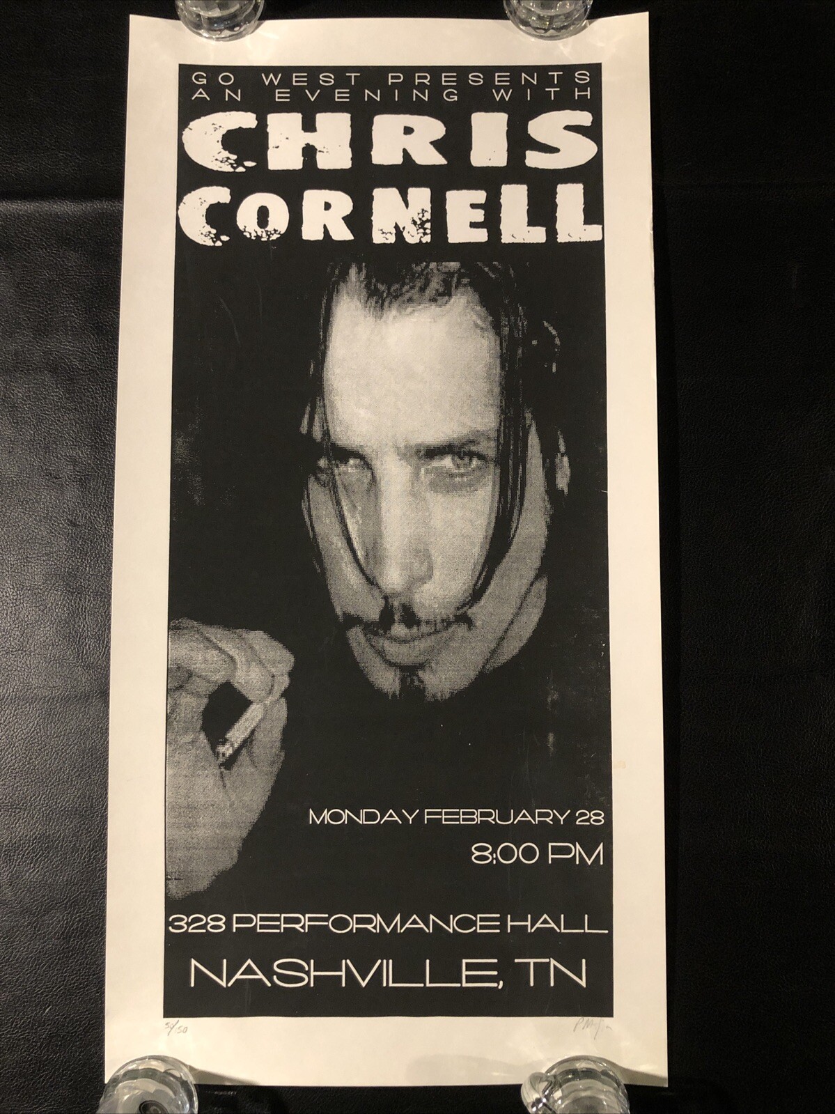 Chris Cornell 2000 Euphoria Morning Tour Poster Nashville 50/150 Signed 12x24 | eBay