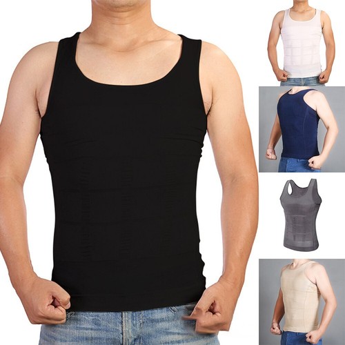 Kompressionsweste für Männer Abnehmen Body Shaper Weste mit ...