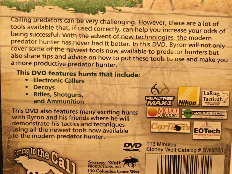 Hunting DVD Video The Modern Predator Hunter Byron South Predator ...