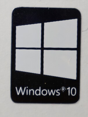 Compatible (Windows 10 ) Sticker Logo Decal for PC - Silver Chrome | eBay