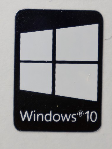 Compatible (Windows 10 ) Sticker Logo Decal for PC - Silver Chrome | eBay