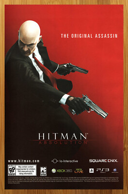 2012 Hitman Absolution Print Ad/Poster Xbox 360 PlayStation 3 Game ...