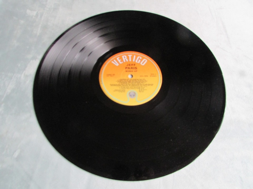 Jeff Paris ' Wired Up ' Vinyl Album Vertigo Records. PROMO COPY | eBay