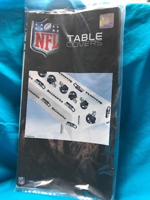 Seattle Seahawks NFL Table Cover PLASTIC TABLECOVER 54" x 108 ...