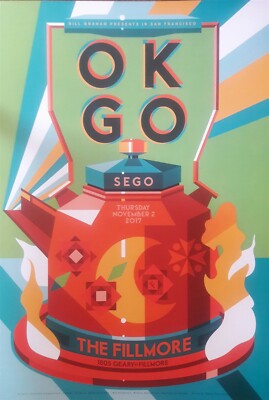 Mint OKGO Fillmore Poster 2017 OK GO | eBay